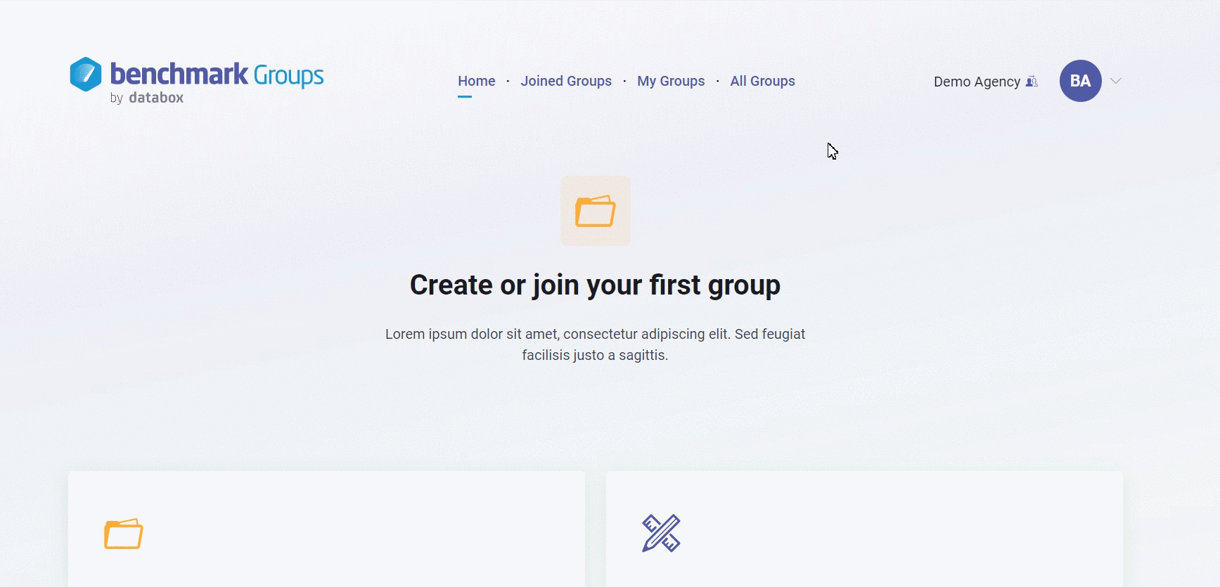 Overview: Benchmark Groups